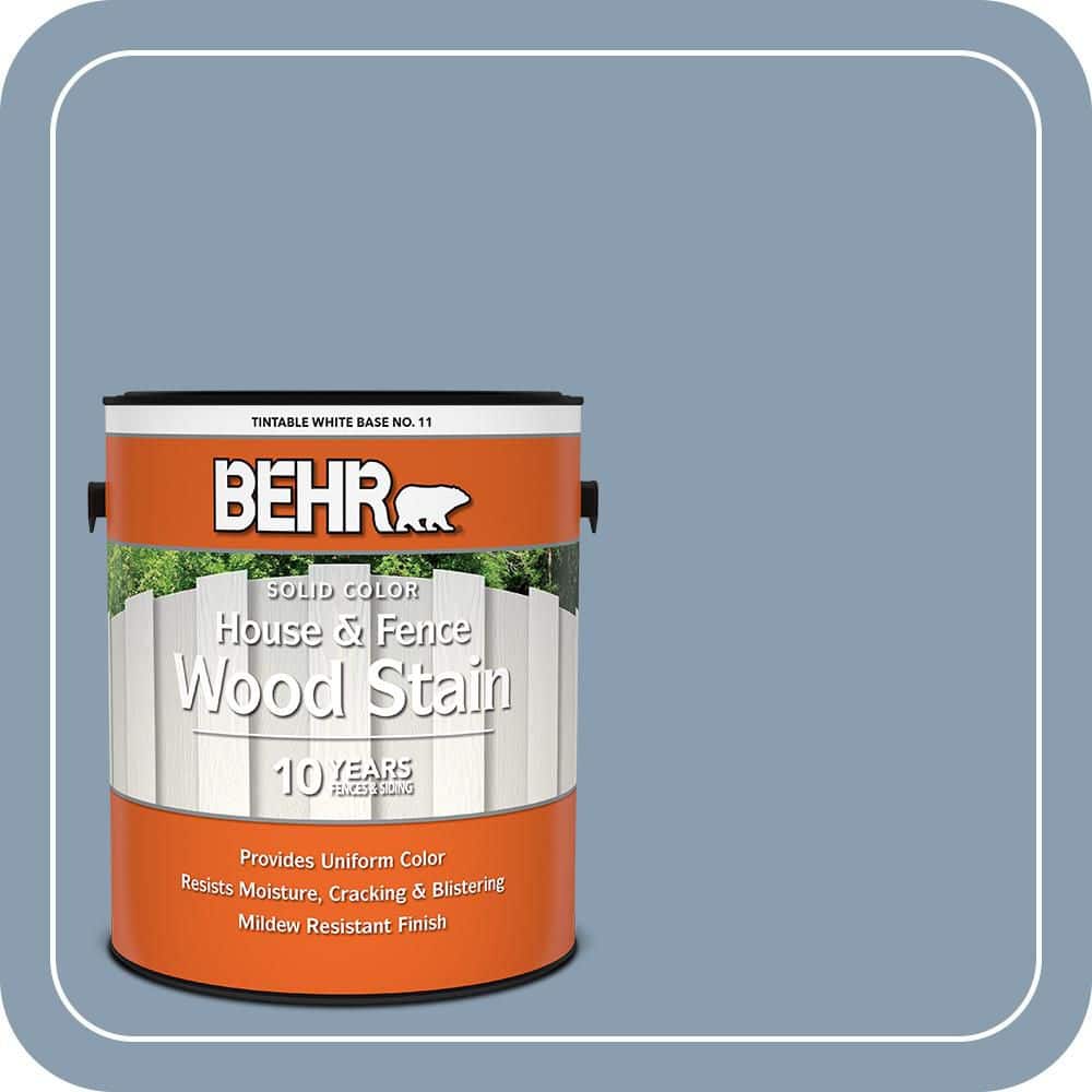 BEHR 1 gal. #BNC-08 Sonata Blue Solid Color House and Fence Exterior ...