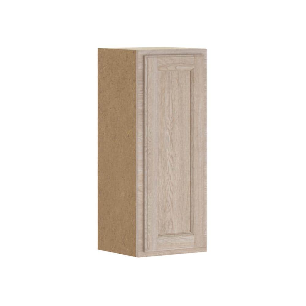 Hampton Bay Stratford Assembled 12x30x12 in. Wall Cabinet in Unfinished Oak W1230-MUO - The Home ...