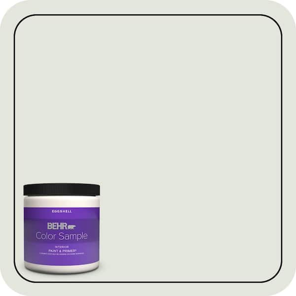 BEHR PREMIUM PLUS 8 oz. #BL-W06 Whispering Waterfall Eggshell Enamel ...
