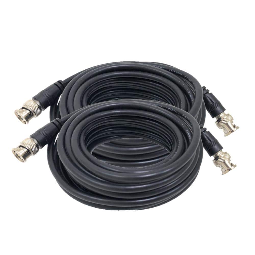 Micro Connectors, Inc 25 ft. 20AWG/RG58 Coaxial BNC-Male to BNC-Male ...