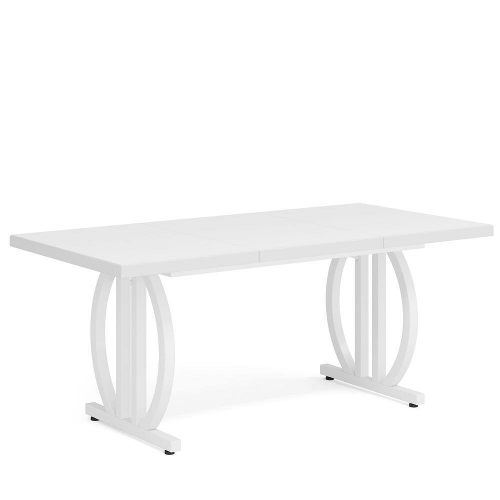 TRIBESIGNS WAY TO ORIGIN Perry 63 in. Large Modern Glossy White ...