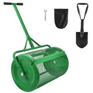 VEVOR 24 in. Compost Spreader Adjustable Heights Peat Moss Spreader ...