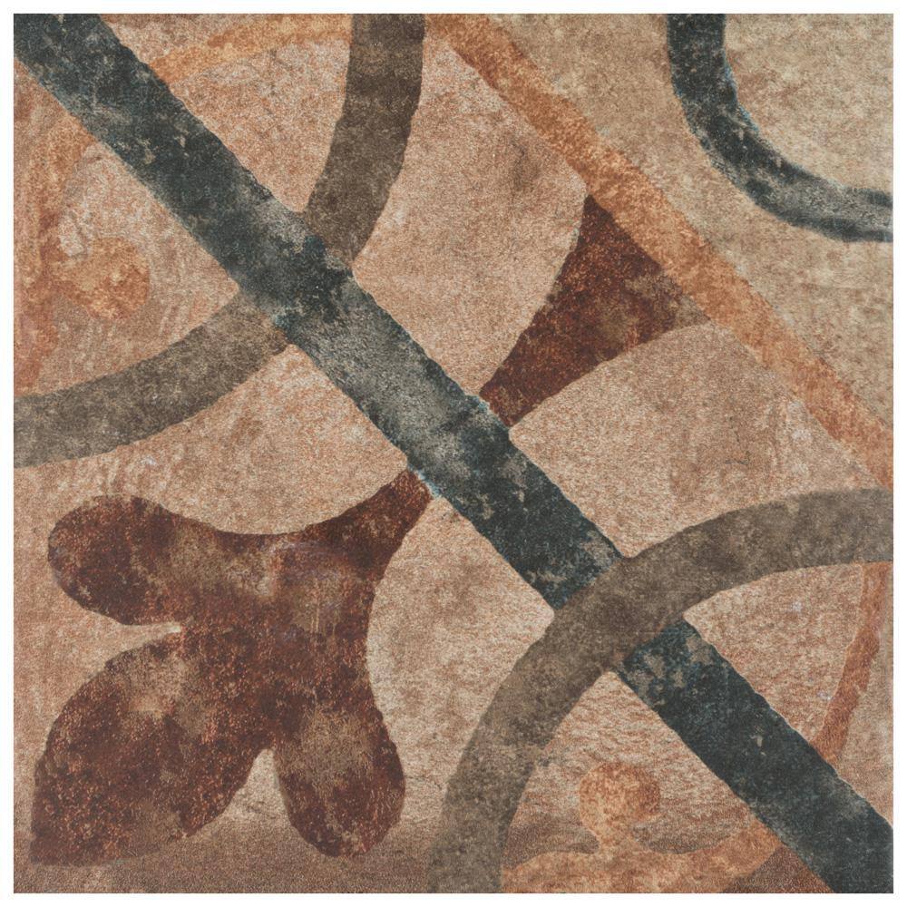 Merola Tile Americana Cleveland 8-3/4 in. x 8-3/4 in. Porcelain Floor ...