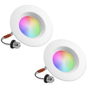 Geeni 80-Watt Equivalent E26 Base Multicolor Dimmable and Tunable 6 in ...