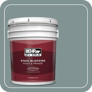 BEHR DYNASTY 1 gal. #QE-53 Raindance Flat Exterior Stain-Blocking Paint ...