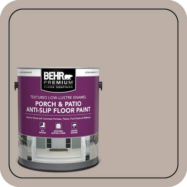 BEHR PREMIUM 1 gal. #N200-3 Nightingale Gray Textured Low-Lustre Enamel ...