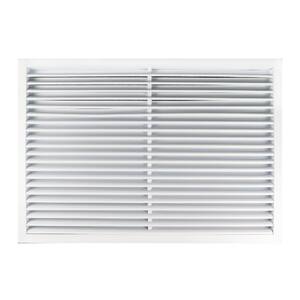 Everbilt 24 in. x 30 in. Steel Return Air Filter Grille in White ...