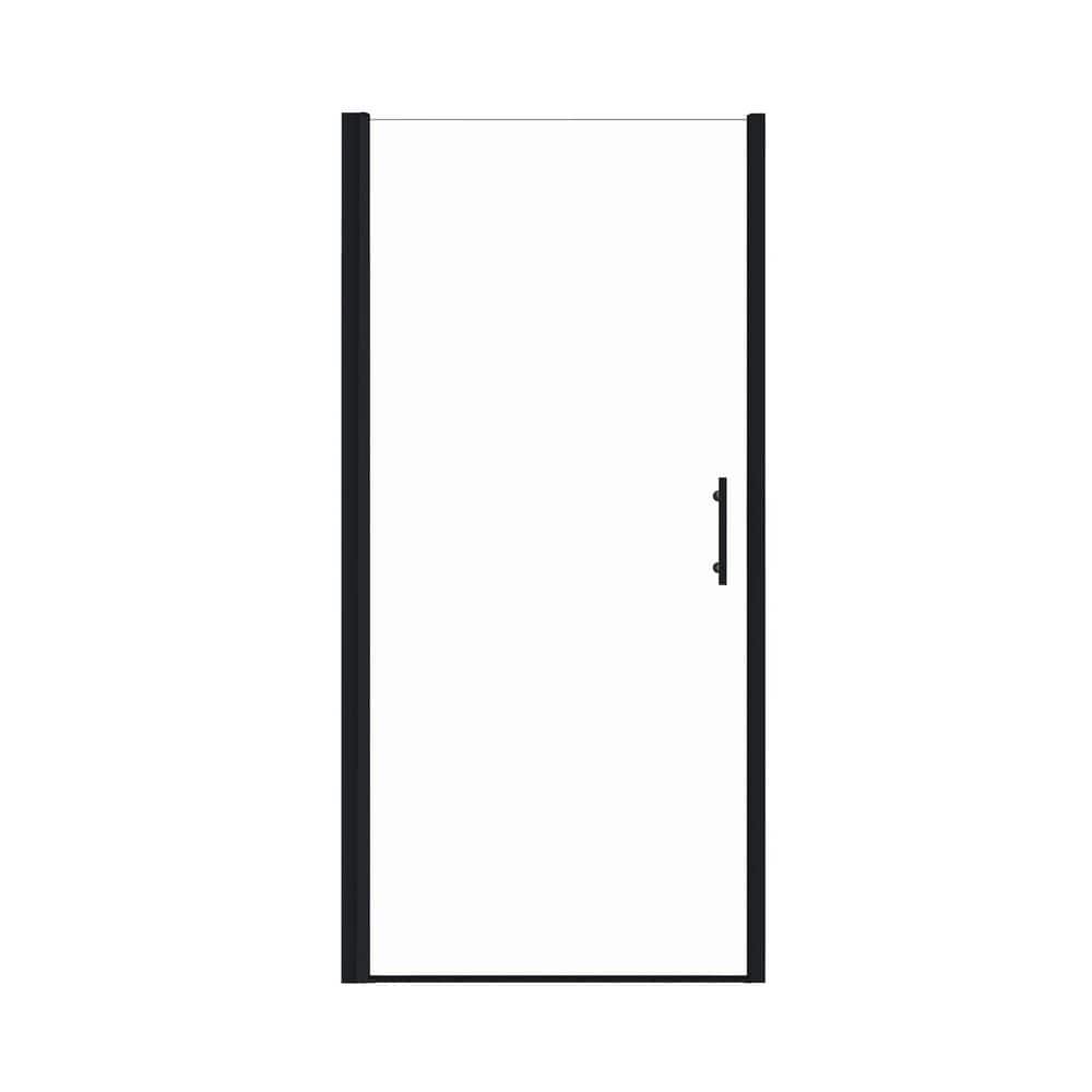 LIVACA 32 in. - 32 in. W x 72 in. H Pivot Semi-Frameless Shower Door in ...