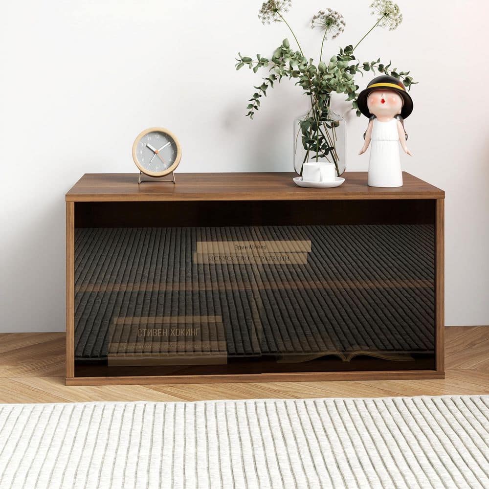 Noble House Ihsan Brown Wood 14.17 in. Stackable Mounted Storage ...