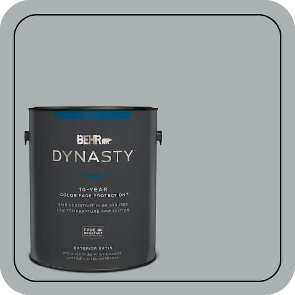 BEHR DYNASTY 1 gal. #730F-4 Flint Smoke Satin Enamel Exterior Stain ...