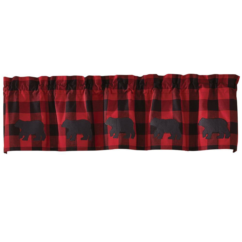 Park Designs Buffalo Check Bear Lined Valance 680-47 - The Home Depot