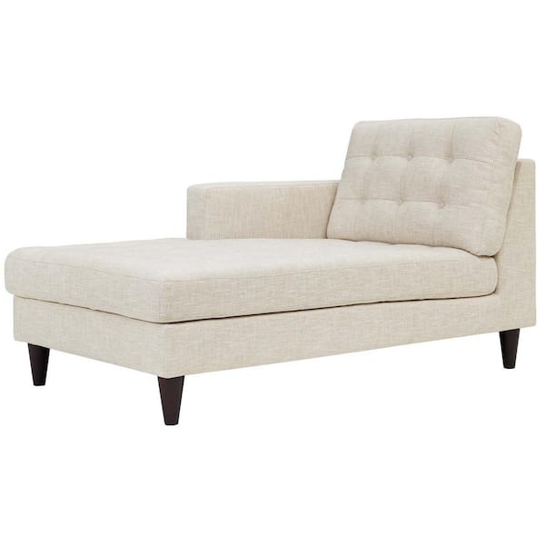 MODWAY Empress Beige Left Arm Upholstered Fabric Chaise EEI 2596 BEI
