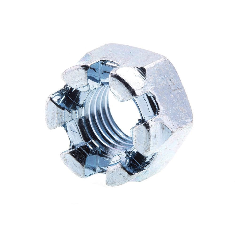 Prime-Line 5/16 in.-24 Zinc Plated Steel Castle Nuts (10-Pack) 9085231 ...