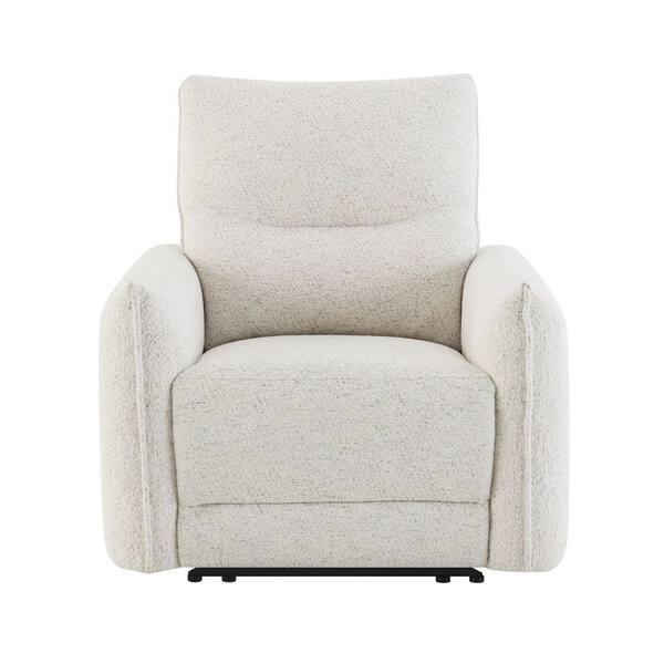 Acme Furniture Lalisa Cream Chenille Glider Recliner LV04782 - The Home ...