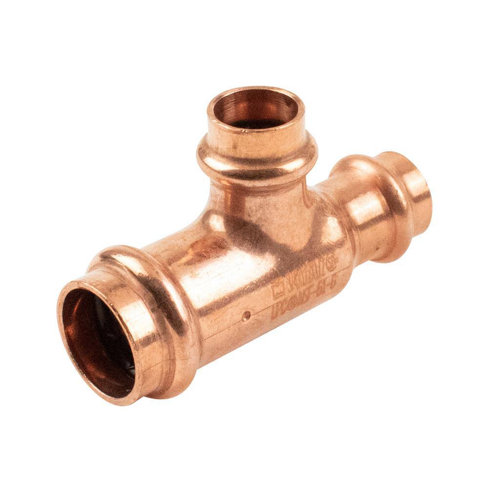 Streamline 3/4 in. x 1/2 in. x 1/2 in. Copper Press Pressure Tee ...