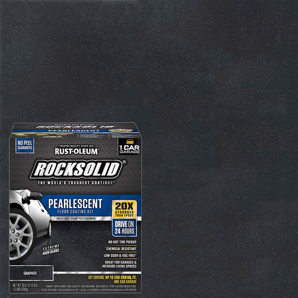 Rust-Oleum RockSolid 76 oz. Pearlescent Graphite Garage Floor Kit ...