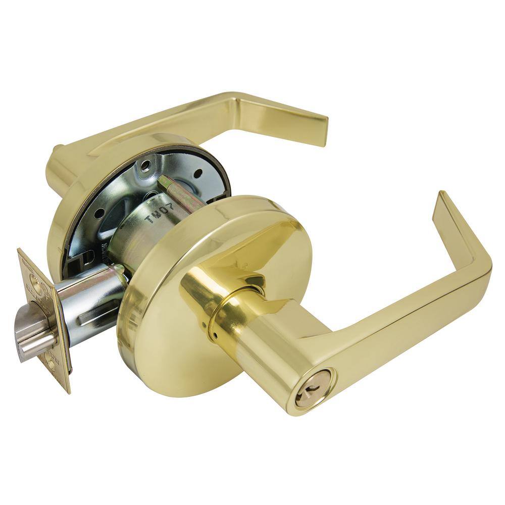 US Lock 2050 Series GR2 2-3/8 in. Backset US3 Entrance Door Lever SC1 ...