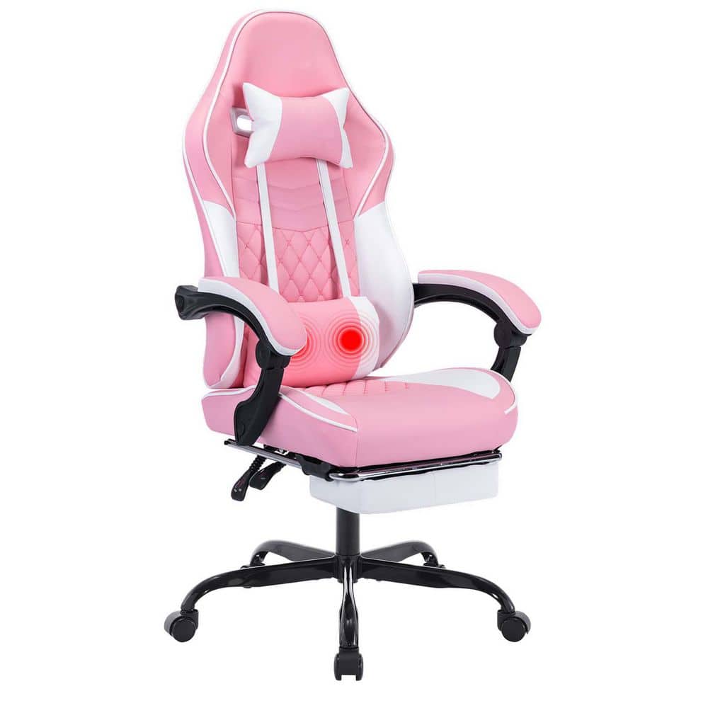 Leather Adjustable Height Video Gamer Chairs Computer Gaming Chairs ...