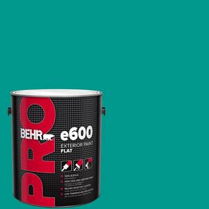 BEHR PRO 1 gal. #S-G-490 Intense Teal Low Luster Exterior Paint PR62301 ...