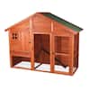 TRIXIE 6.4 ft. x 2.6 ft. x 5 ft. Rabbit Enclosure with Gabled Roof ...