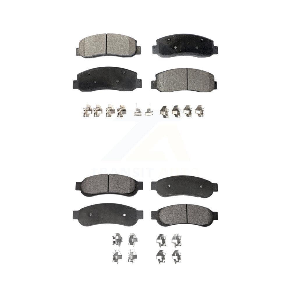 TEC Front Rear Ceramic Brake Pads Kit For 05-07 Ford F-350 Super Duty ...