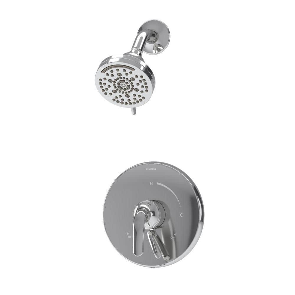 Symmons Elm Single Handle Wall Mount Shower Trim Kit with Integral ...