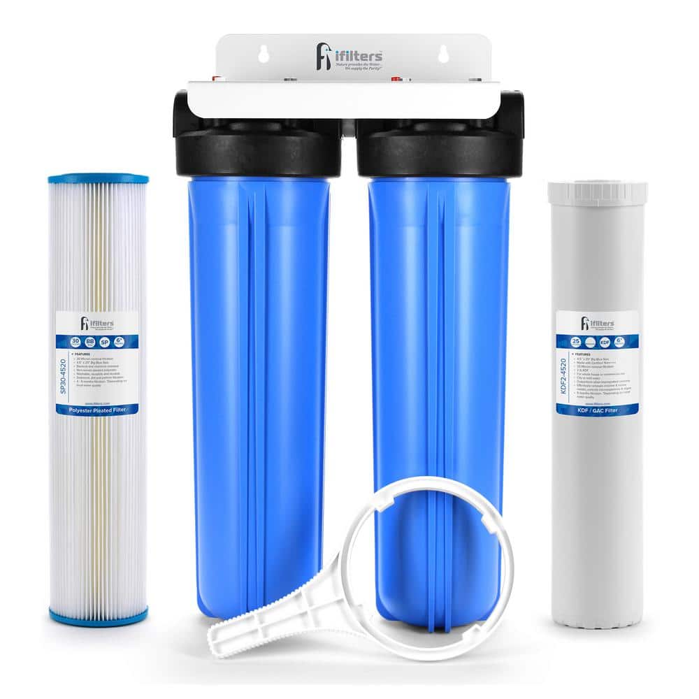 IFILTER Well Water Whole House Filtration System MWH-D20-WELL - The ...