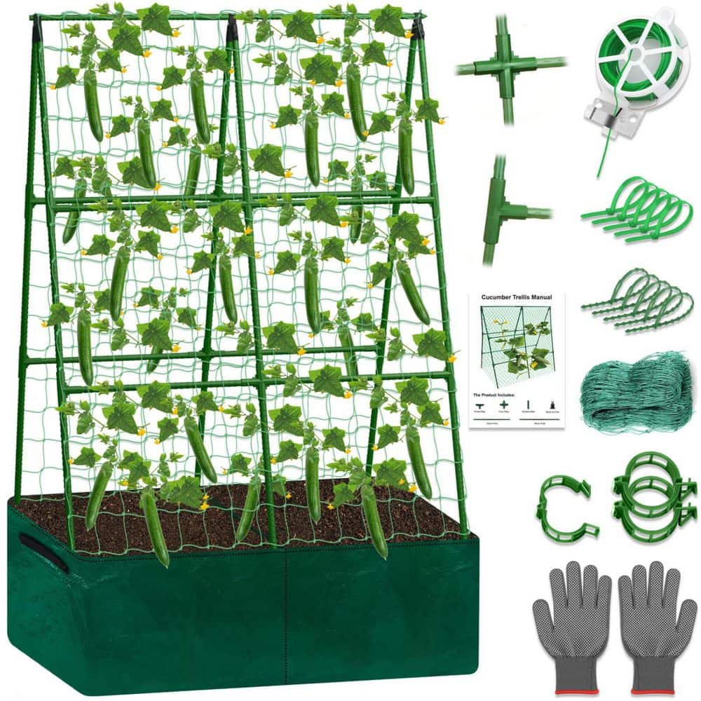 FAWEY TRED INC Cucumber Trellis, 34 x 47 in. A Frame Gardening Trellis ...