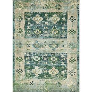 Unique Loom Monterey Empire Green 8 ft. x 10 ft. Area Rug 3139917