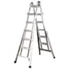 Werner 26 ft. Reach Aluminum Adjustable Multi Position Ladder with 300 ...
