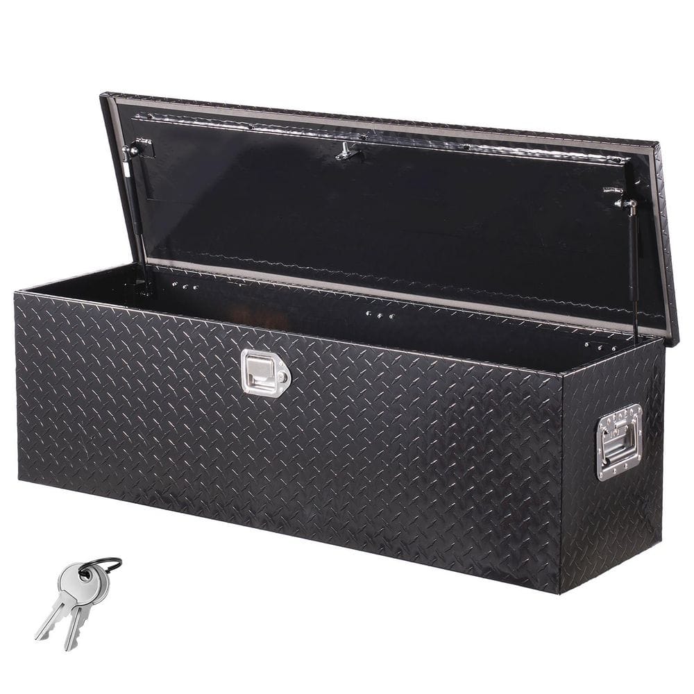 VEVOR Heavy Duty Aluminum Truck Bed Tool Box, Diamond Pattern Storage ...