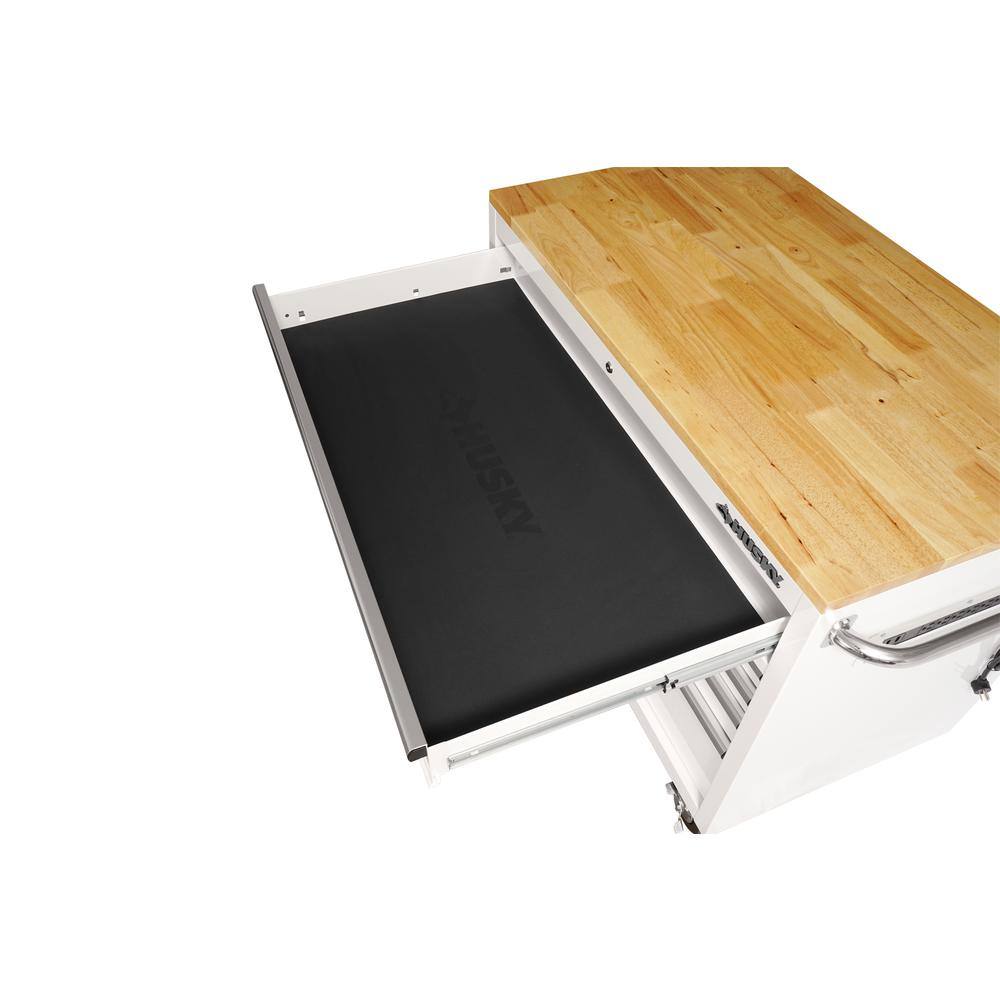 Buy 46 in. W x 51 in. D Standard Duty 9-Drawer Mobile Workbench with Solid Top Full Length ...