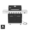 Nexgrill Deluxe 6-Burner Natural Gas Grill in Black with Ceramic ...