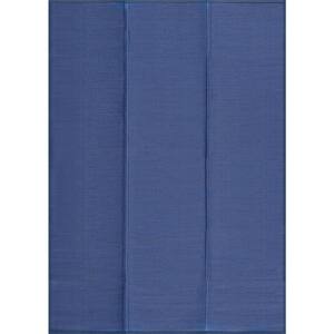 Tayse Rugs Luna Blue 5 ft. x 7 ft. Solid Indoor/Outdoor Area Rug ...