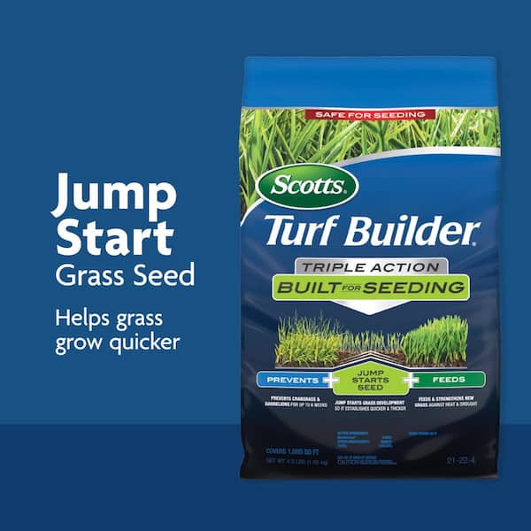 Scotts Turf Builder Grass Seed Sun and Shade Mix and Triple Action ...