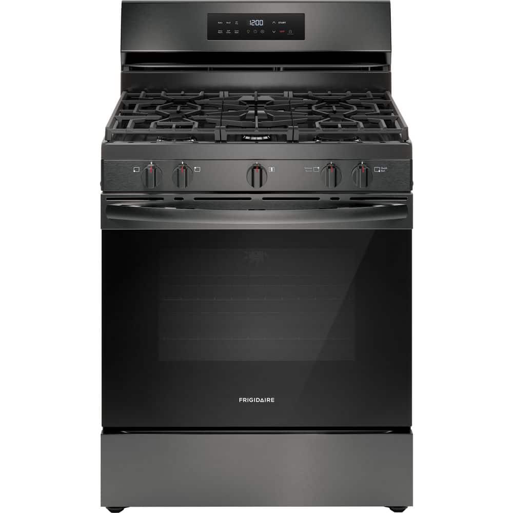 Frigidaire 30 in 5.1 cu. ft. 5 Burner Freestanding Self-Cleaning Gas ...