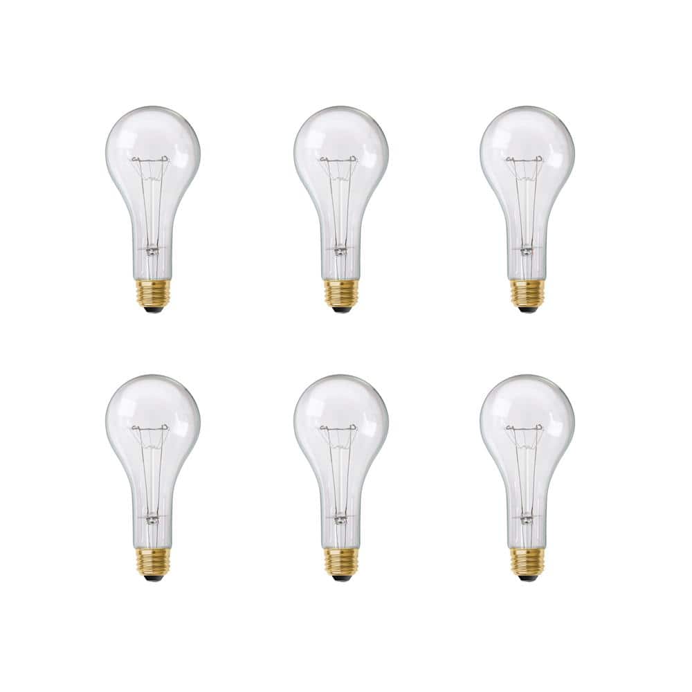 Feit Electric 300-Watt High Lumen Clear PS25 Medium E26 Soft White ...