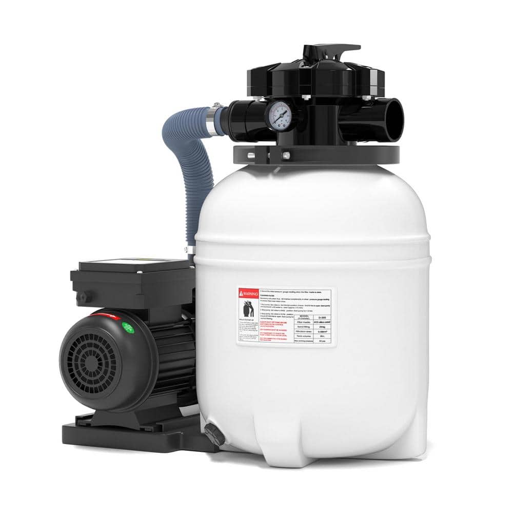 SEEUTEK 12 in Sand Filter Pump for Above Ground Pool with Timer, 1.25 ...