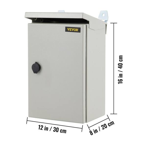 VEVOR Electrical Box Enclosure 16x12x8 NEMA 4X IP65 Outdoor Junction ...