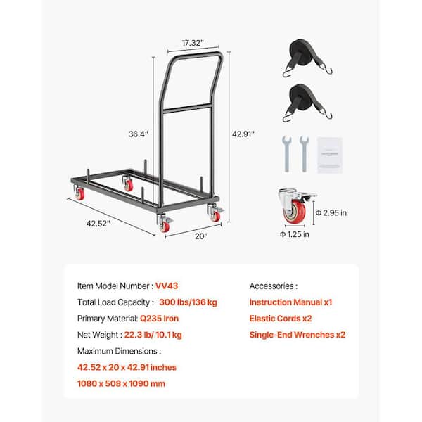 SKYSHALO Folding Chair Rack, 300 lbs. load, L-shaped horizontal chair ...
