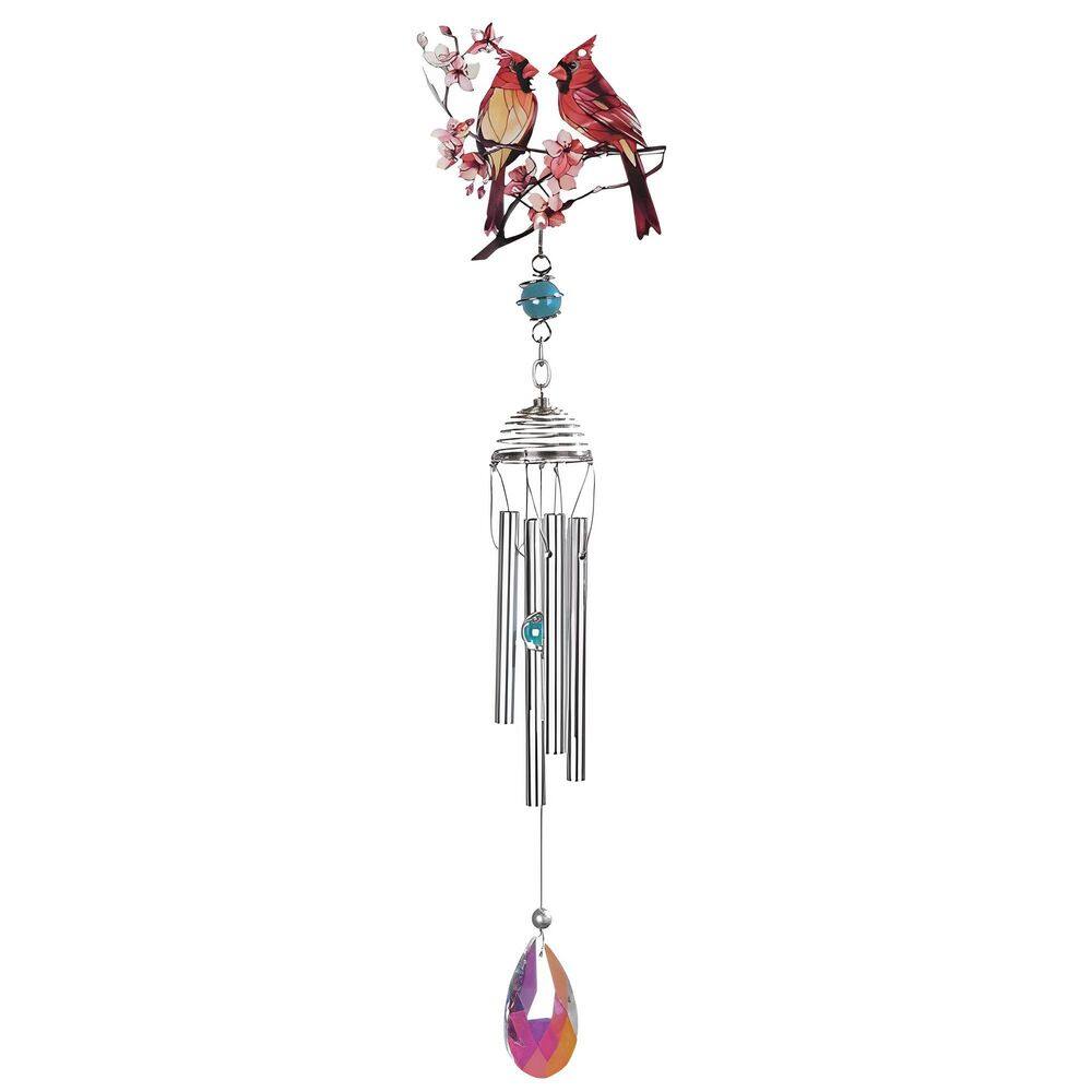 FC Design 21 in. Long Red Cardinal Acrylic Mini Wind Chime GSC9932264 ...