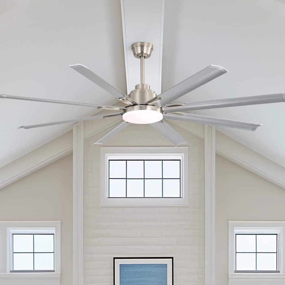 Sofucor 72 in. Industrial Indoor/Outdoor Silver Smart Windmill Downrod ...