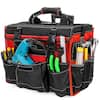 XtremepowerUS 11 in. x 18 in. Jobsite Rolling Tote Tool Bag Storage ...