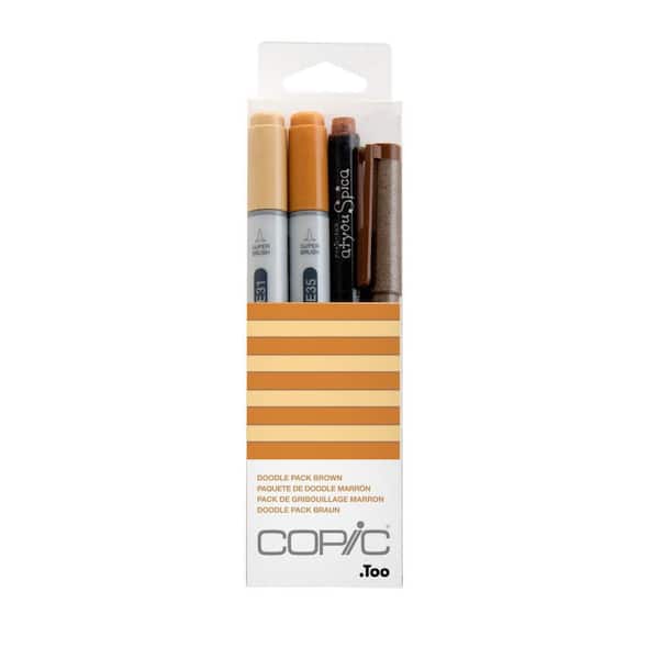 COPIC Doodle Pack, Brown CMCI29STBR - The Home Depot