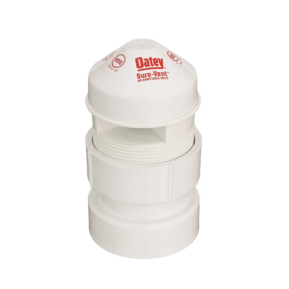 Oatey 1-1/2 in. to 2 in. Sure Vent 20 DFU Air Admittance Valve 39017 ...