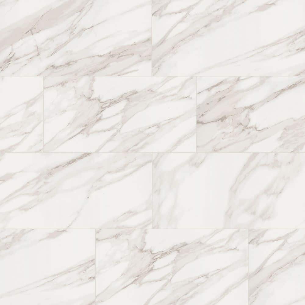 TrafficMaster Strata 12 in. x 24 in. Matte Ceramic Marble Look Floor ...