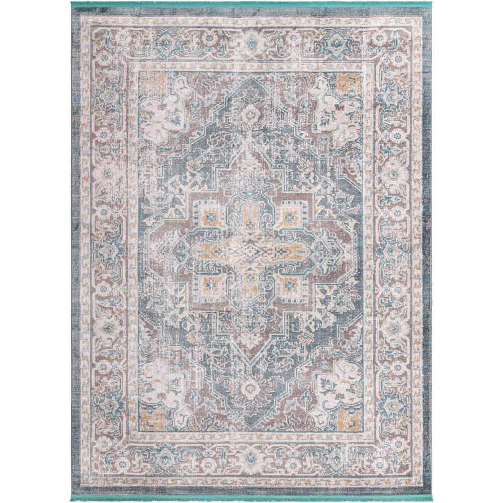 Unique Loom Baracoa Prado Gray 9 ft. x 12 ft. Area Rug 3184234 - The ...