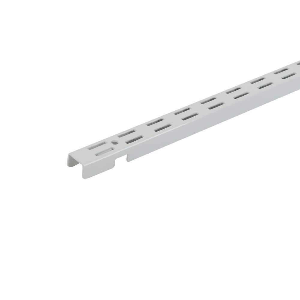 Everbilt 48 in. L - White Shelf Tracks Regular Duty Vertical Rail 91195 ... Everbilt 48 in. L - White Shelf Tracks Regular Duty Vertical Rail 91195 ...