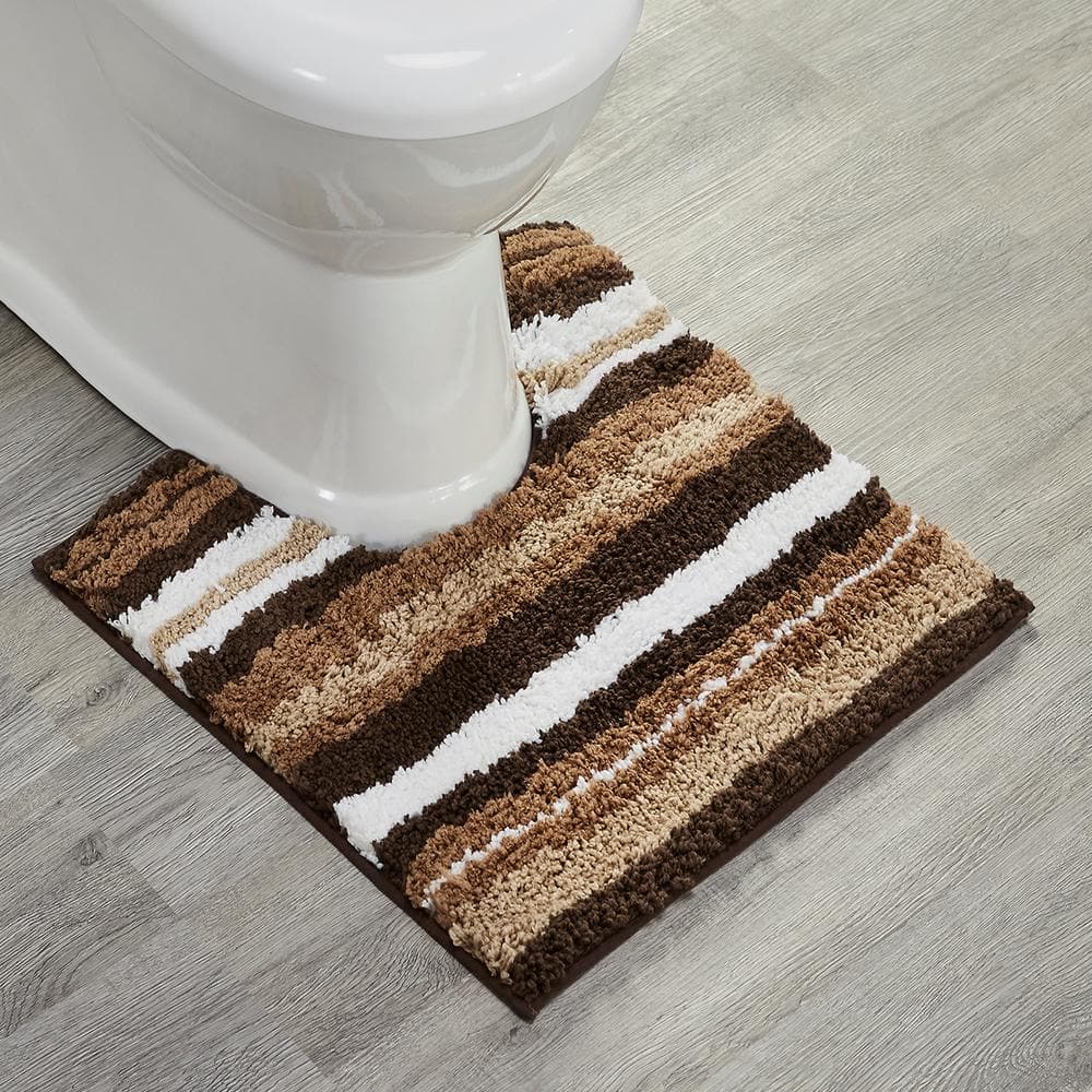 Better Trends Griffie Collection 20 in. x 20 in. Brown Polyester ...