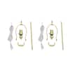 Aspen Creative Corporation Brass Make-A-Lamp Push Through Socket Kit (2 ...